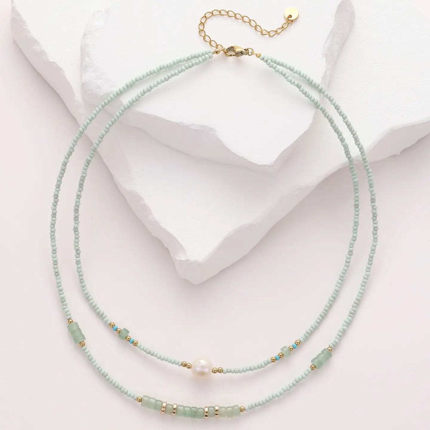 KOSS DESIGN- JADE NECKLACE – Blu Violet Boutique